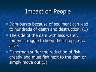 Ecological impacts of dams | PPT