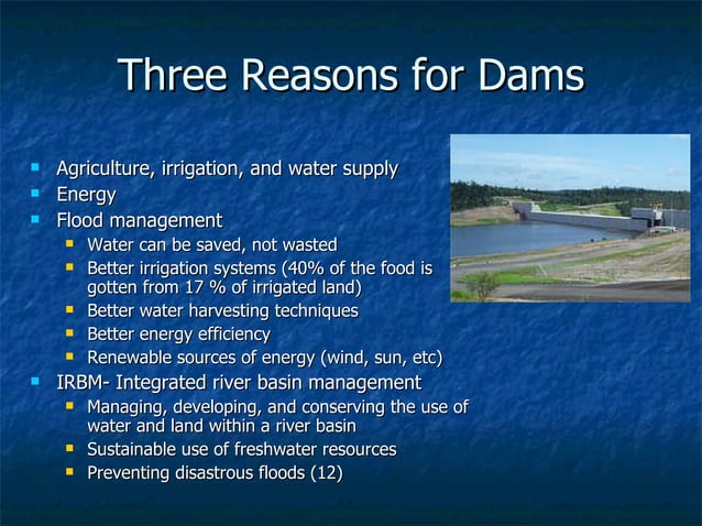 Ecological impacts of dams | PPT | Free Download