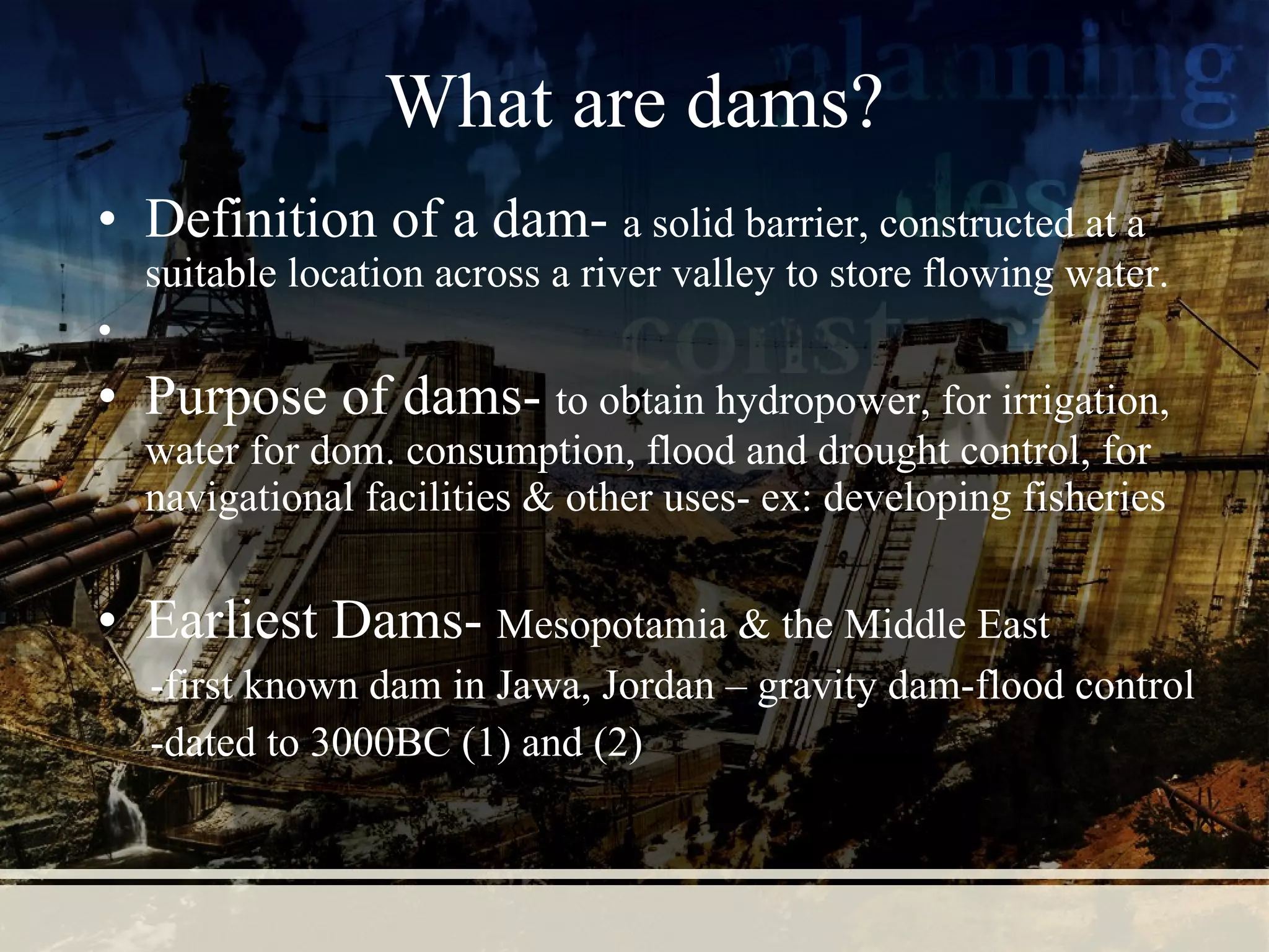 Ecological impacts of dams & water diversions | PPT