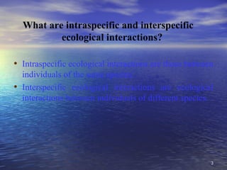 Interspecific Competition Ocean