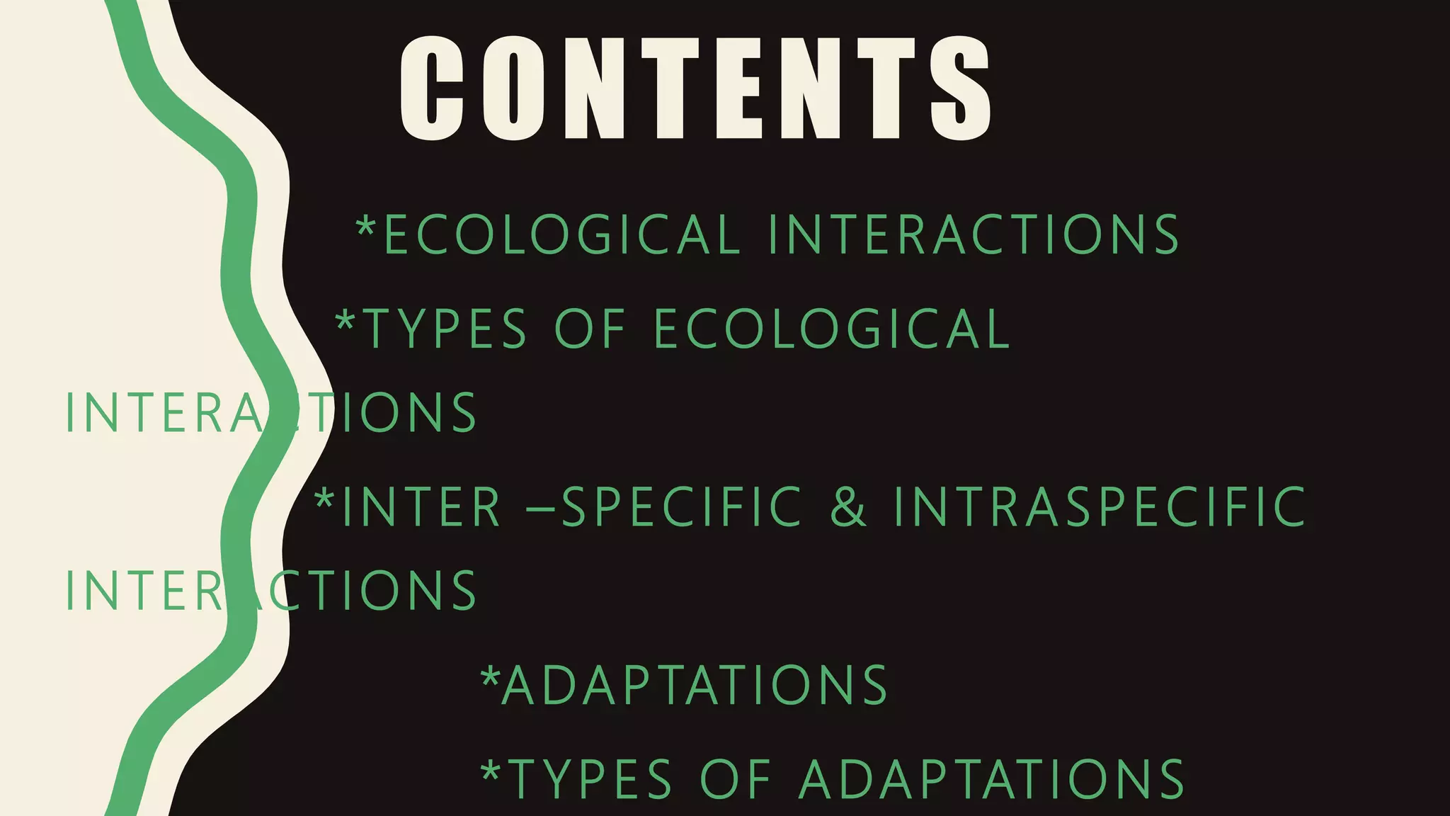Ecological interactions chapter 3 class 11th | PPTX