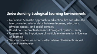 Ecological Learning Environment Educati- | PDF