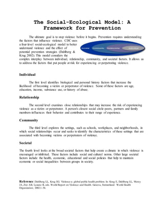 Ecological model by sheena bernal | DOCX