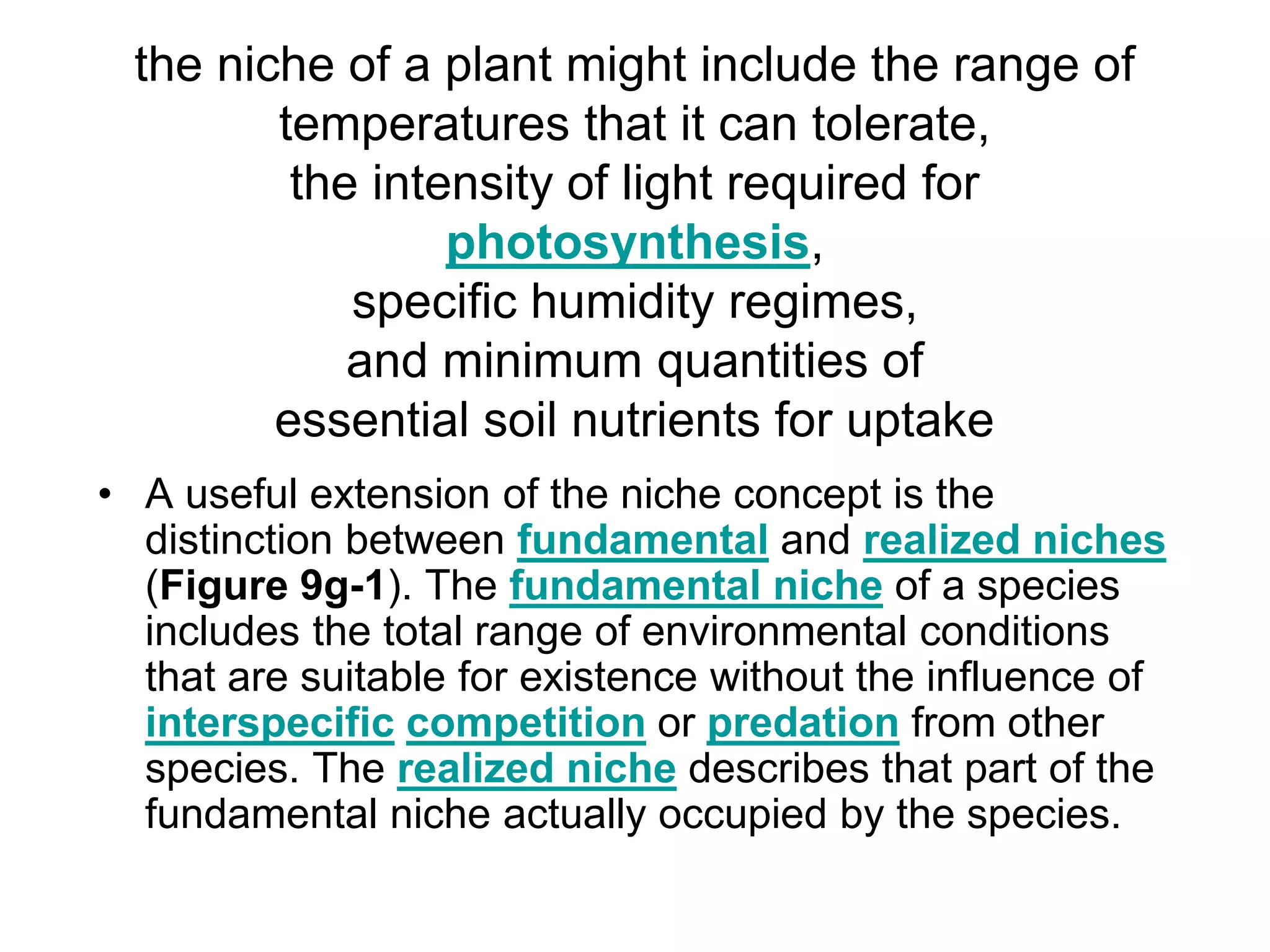 Ecological niche | PPTX