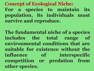 Ecological niche | PPTX