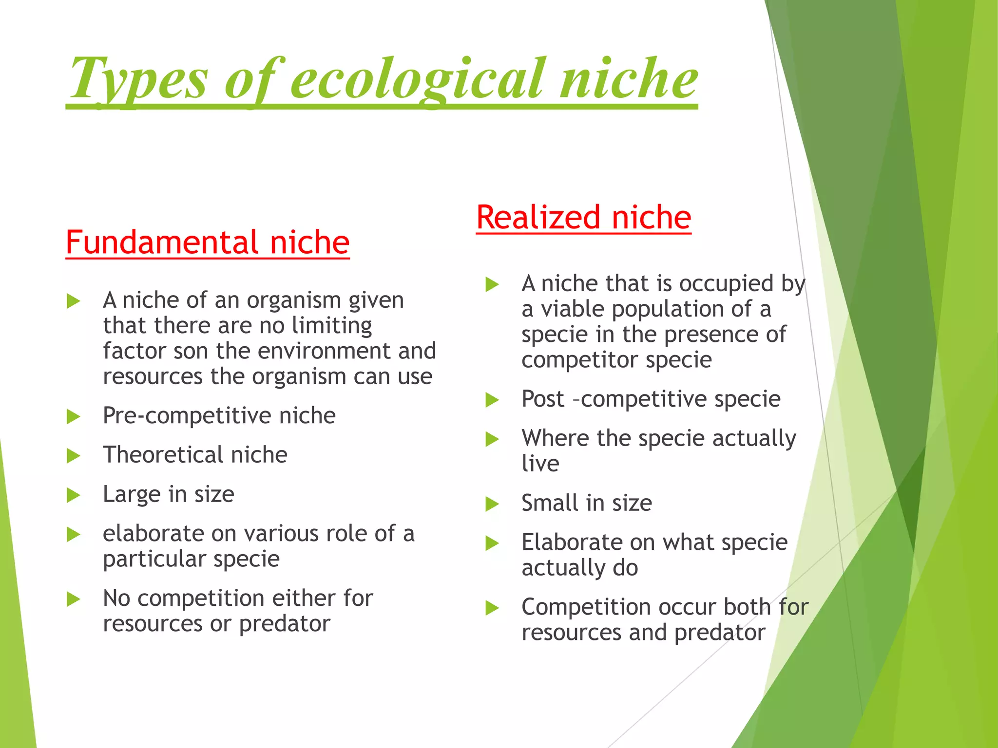 Ecological niche | PPTX