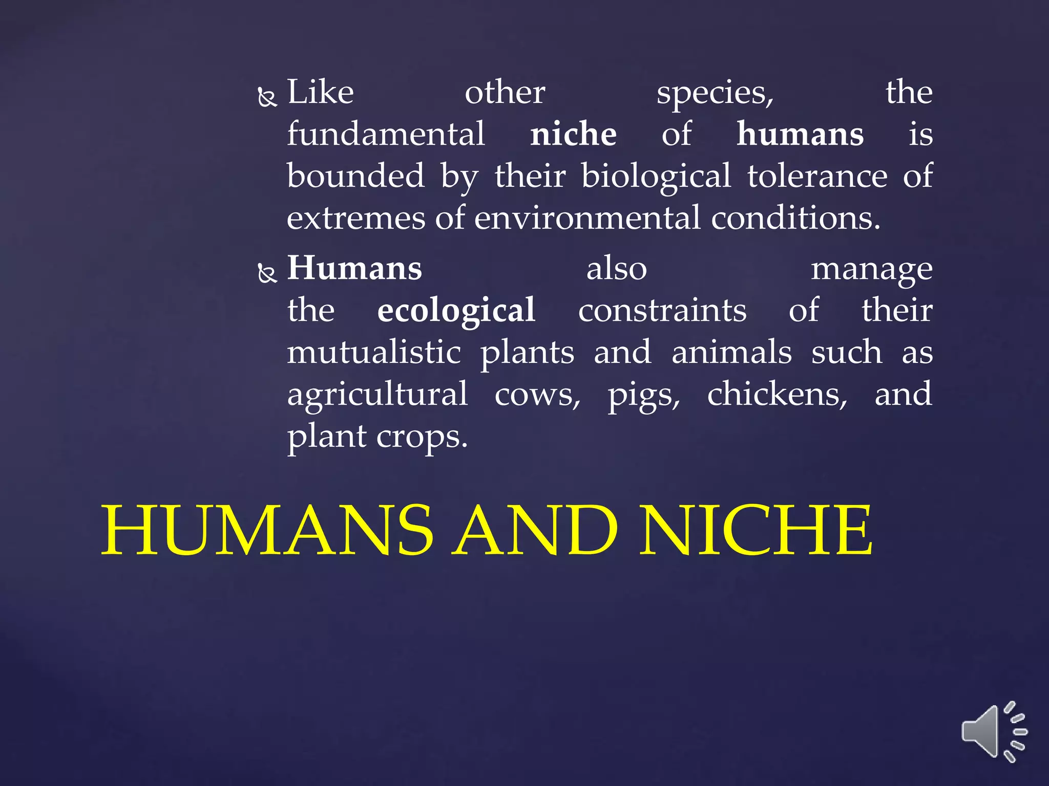 Ecological niche | PPTX