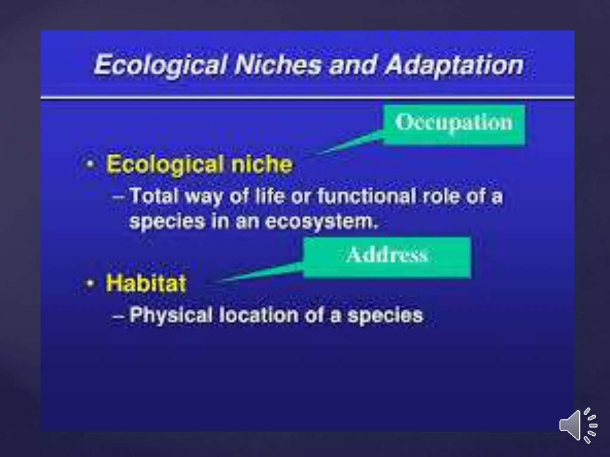 Ecological niche | PPTX