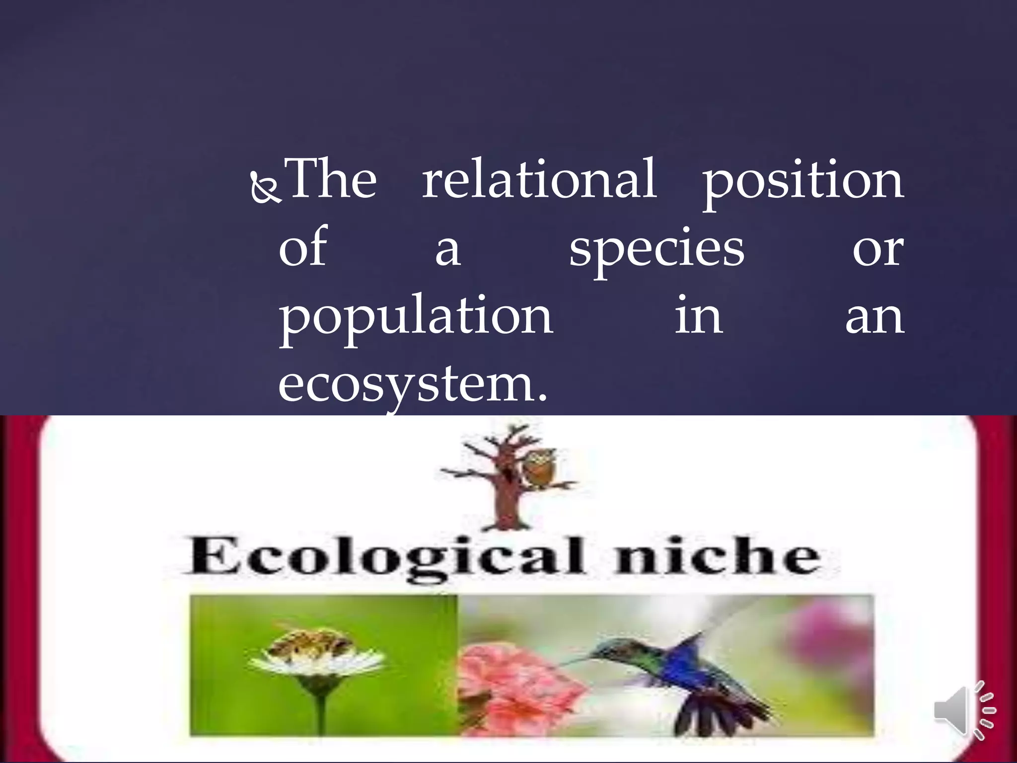 Ecological niche | PPTX