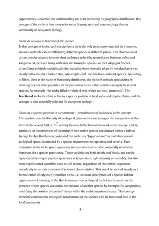 Ecological niche 811 | PDF