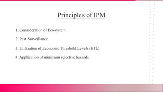 Ecological principles of IPM | PPTX
