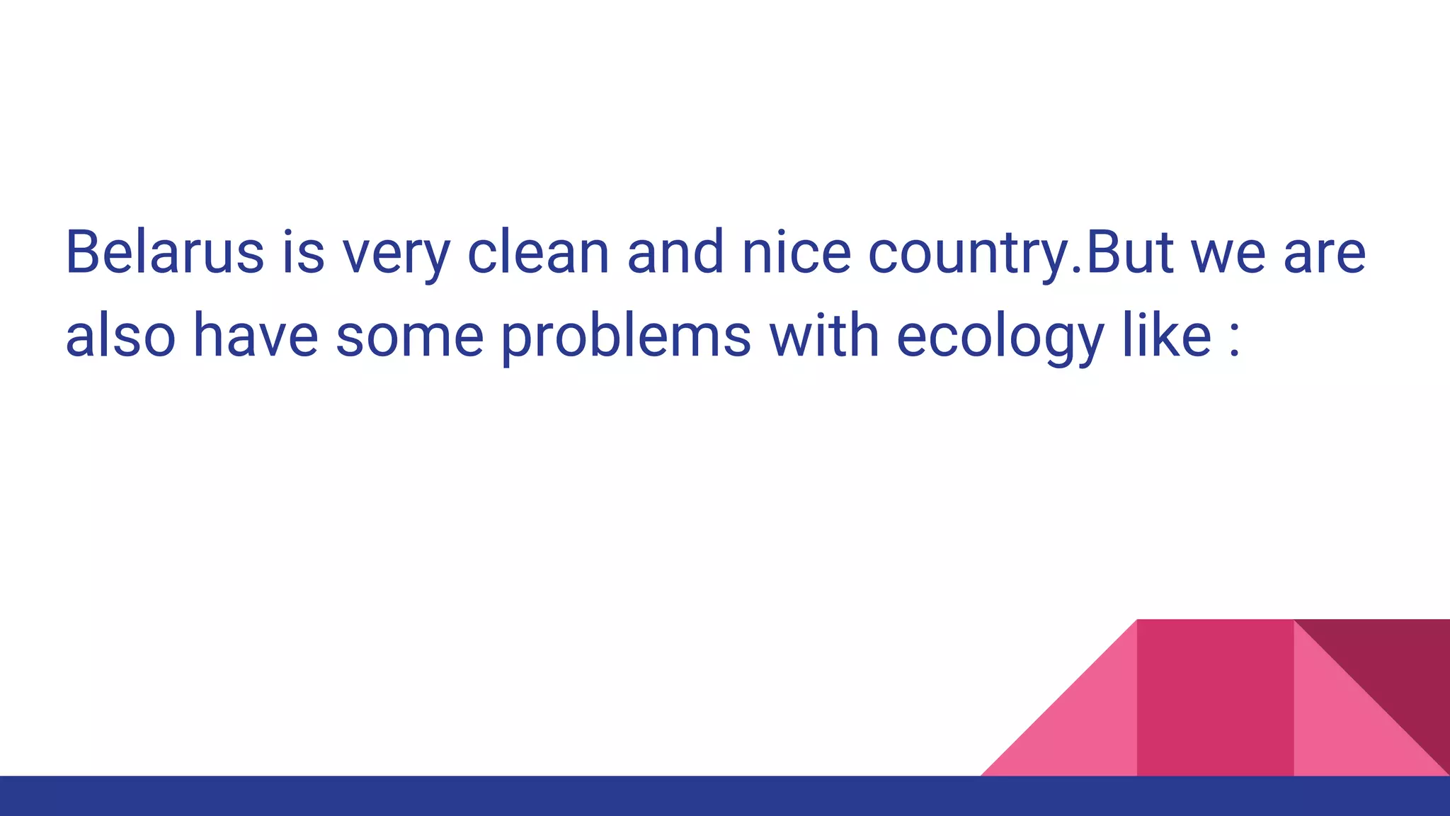 Ecological Problems Ppt