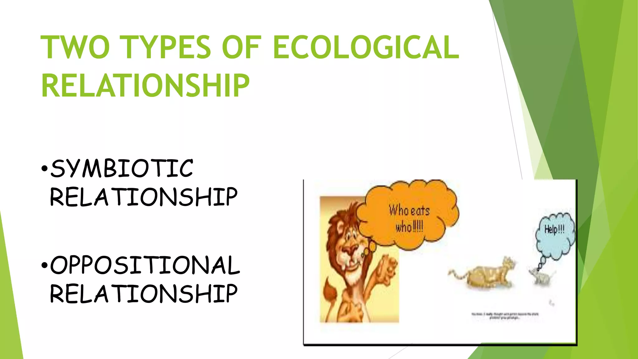 Ecological Relationship | PPTX