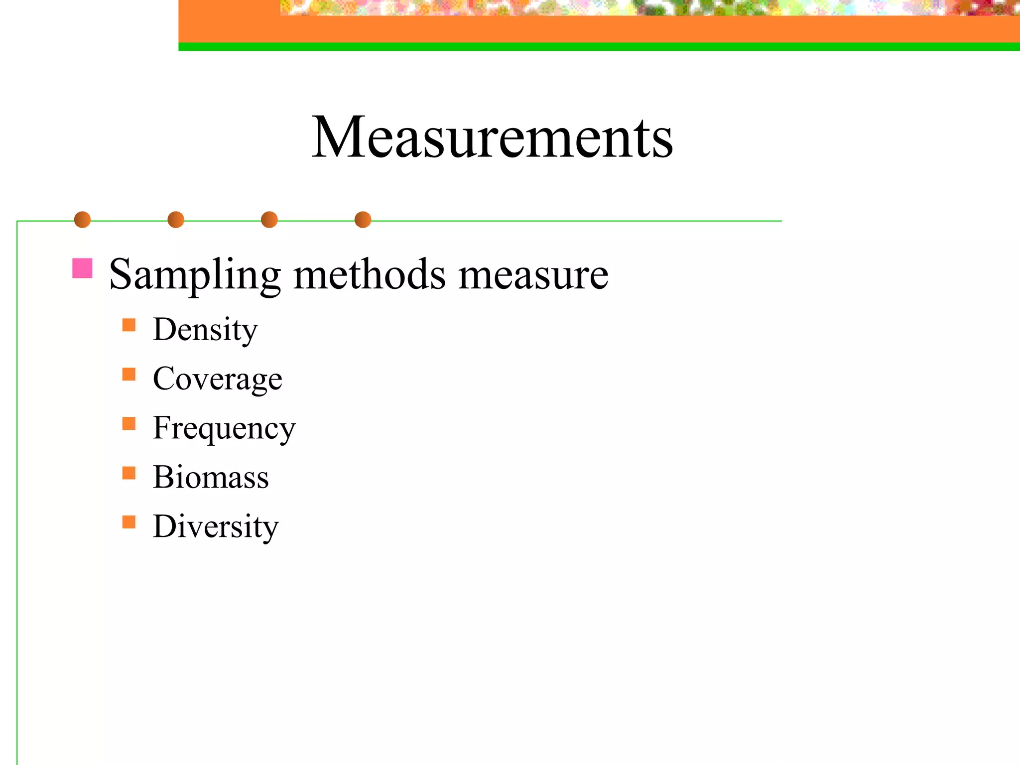 Ecological sampling | PPT