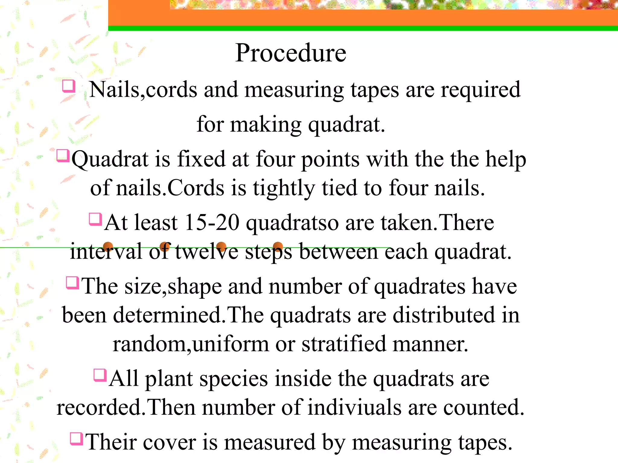 Ecological sampling | PPT