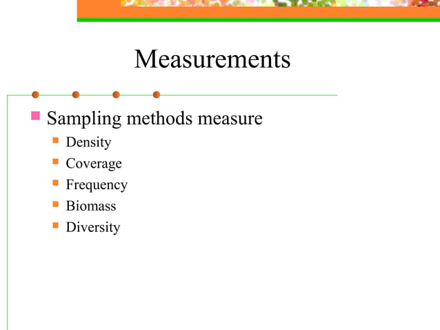 Ecological sampling | PPT | Geography | Science
