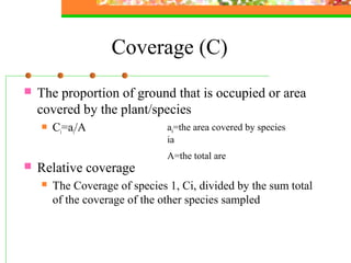 Ecological sampling | PPT