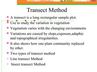 Ecological sampling | PPT