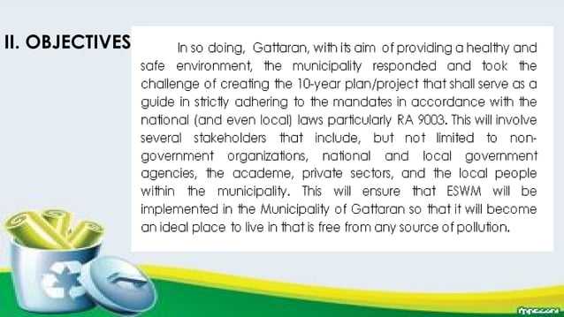 ecological solid waste management business | PPT