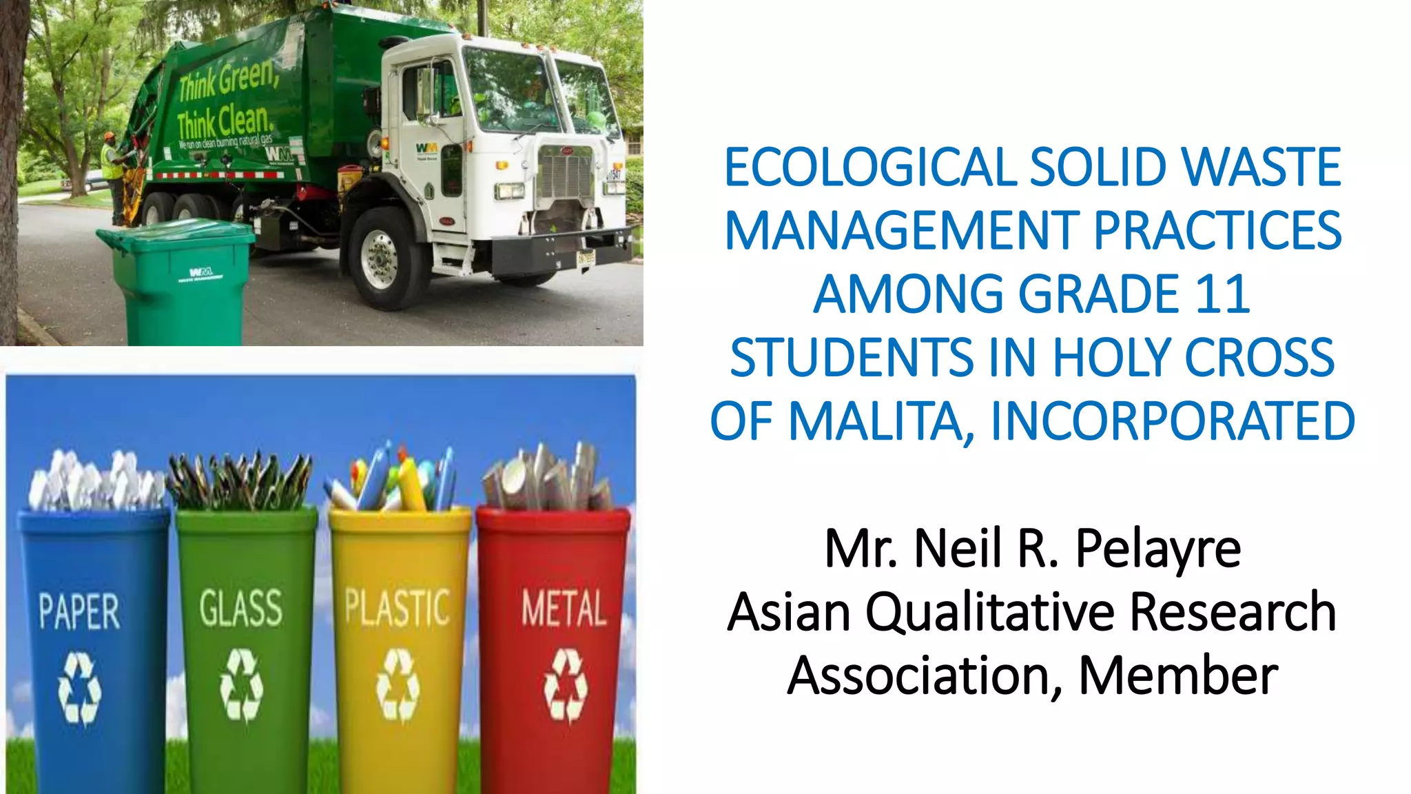 Ecological solid waste management practices presentation | PPTX