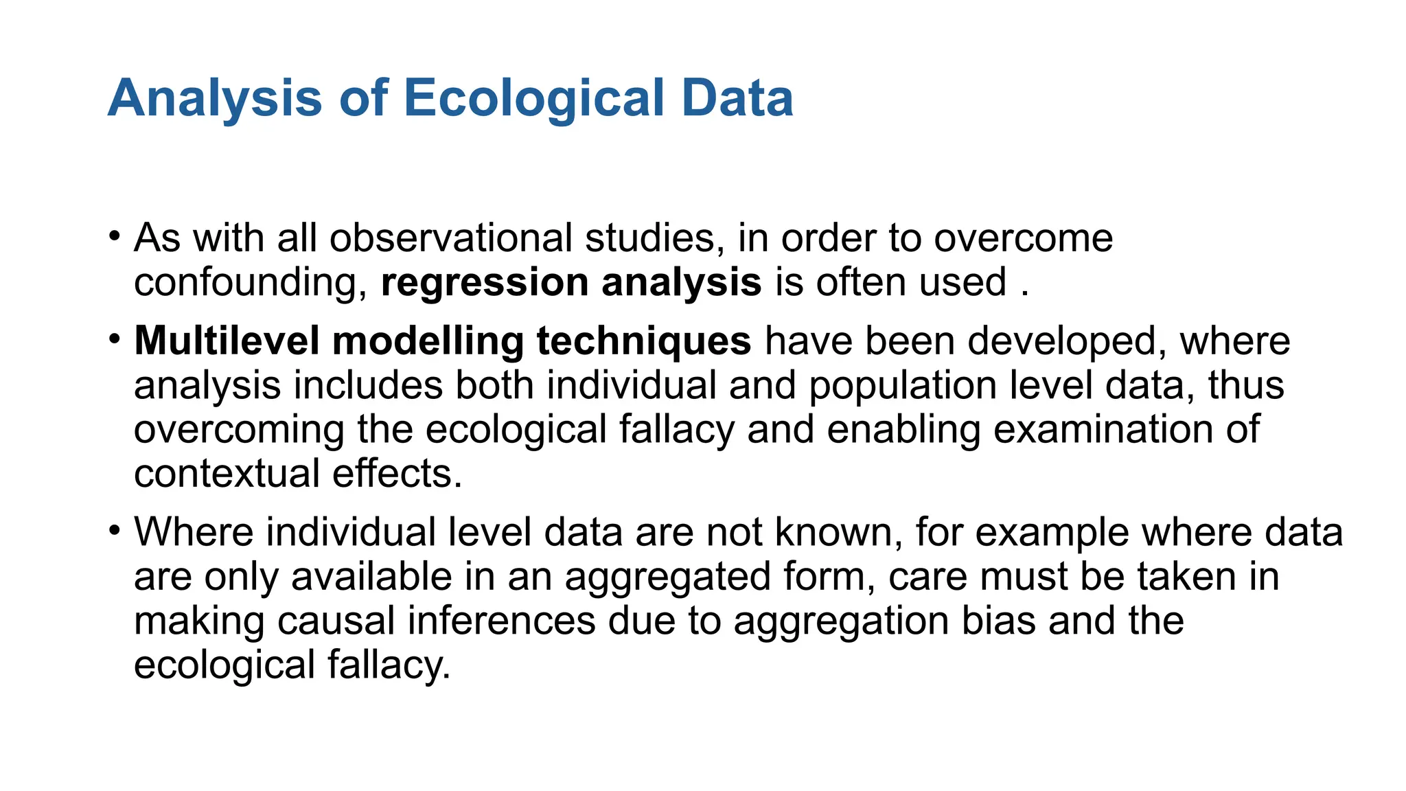 Ecological Study, different types, example, ecological fallacy | PPT