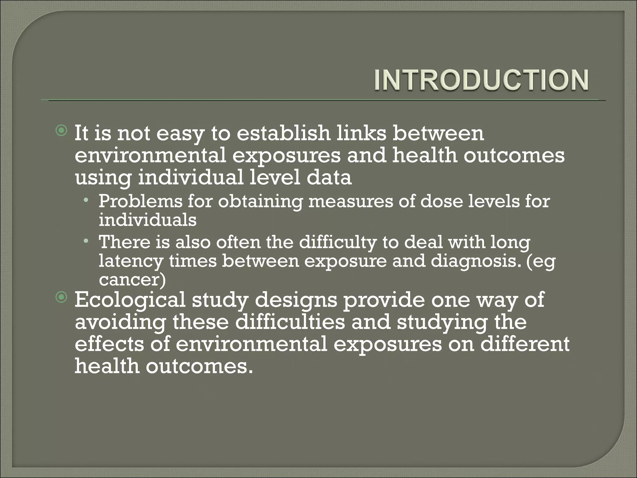 Ecological study | PPT