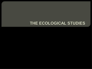 Ecological study | PPT