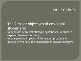 Ecological study | PPT