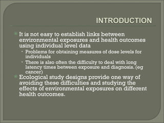 Ecological study | PPT