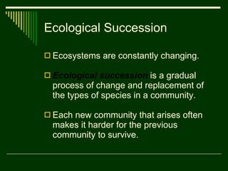 Ecological succession | PPT