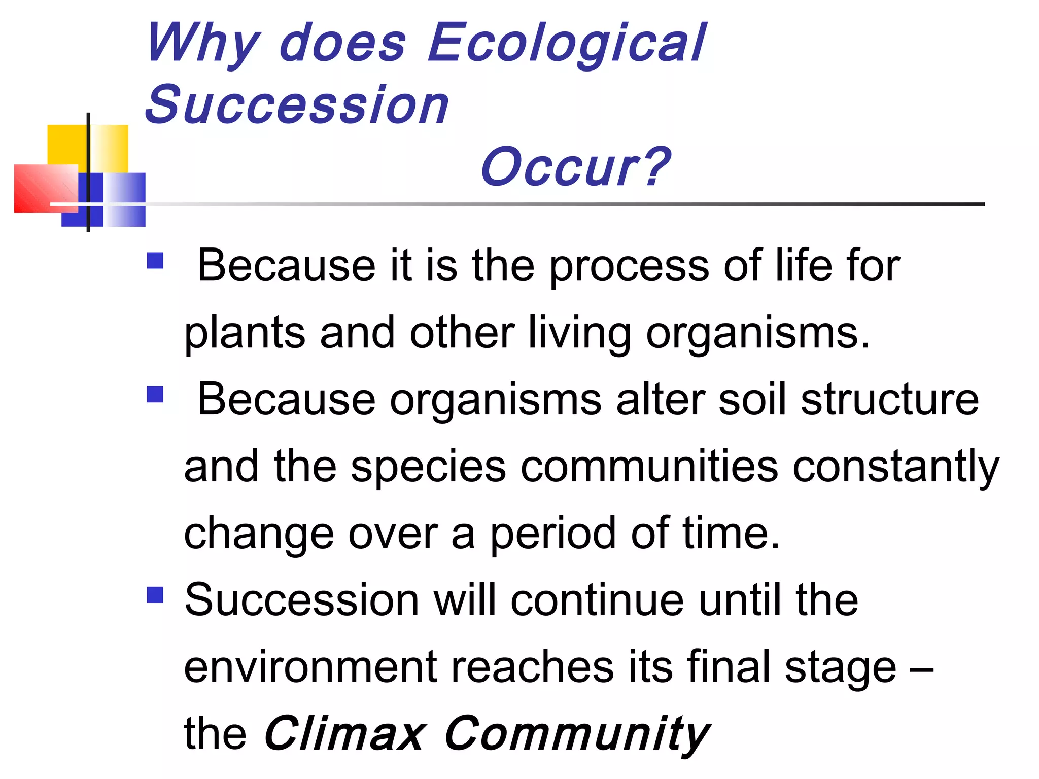Ecological succession | PPT