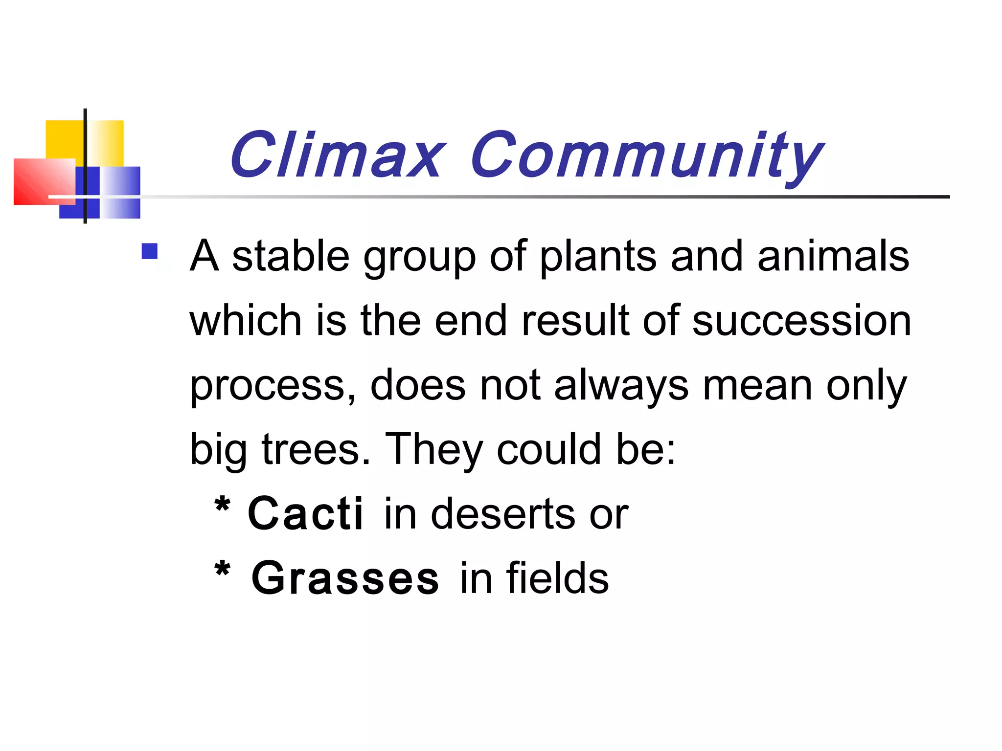 Ecological succession | PPT