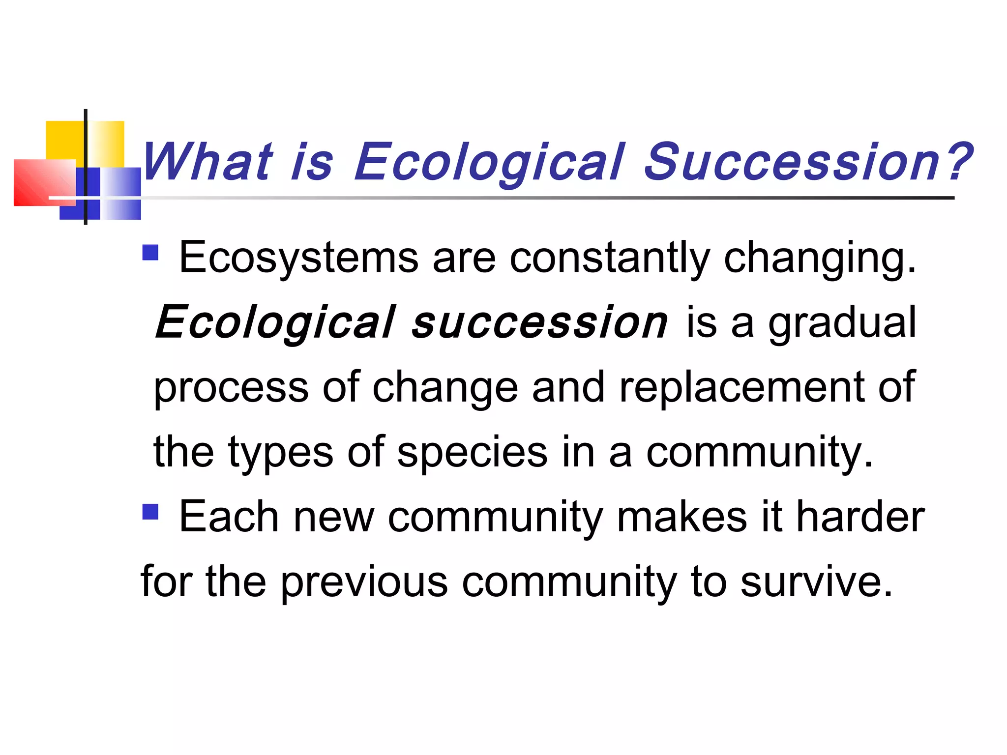 Ecological succession | PPT