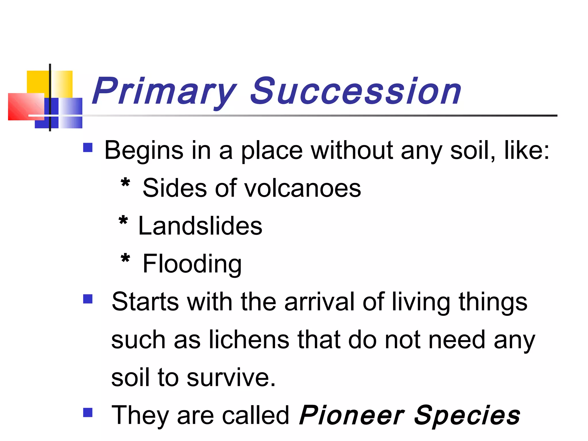 Ecological succession | PPT