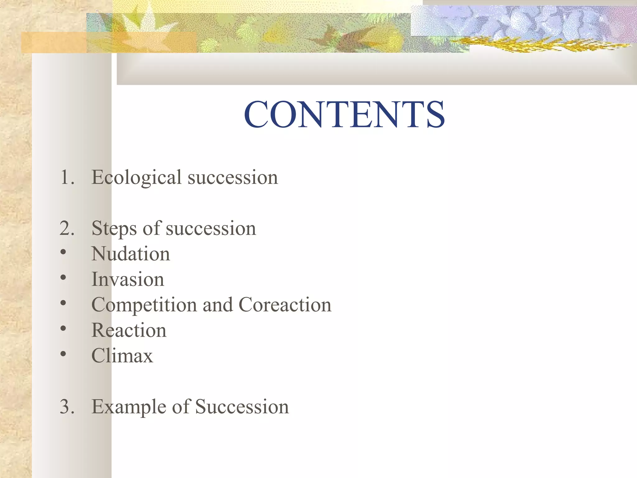 Ecological succession | PPT