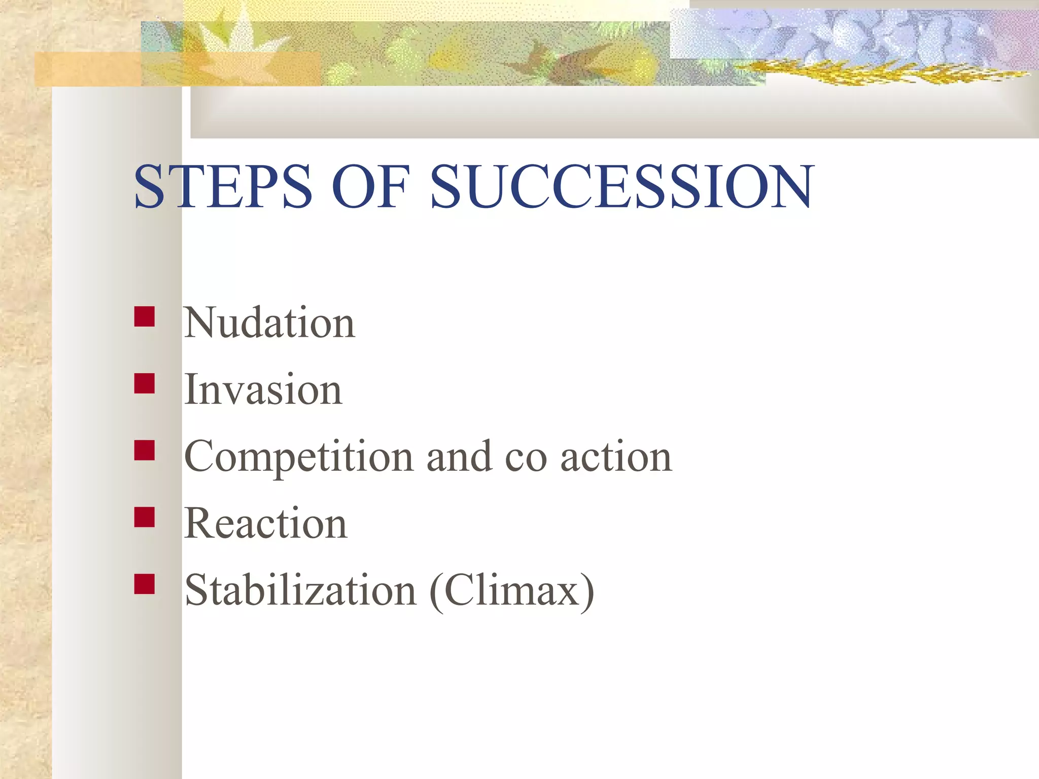 Ecological succession | PPT