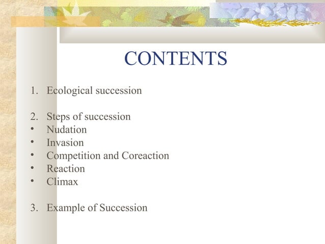 Ecological succession | PPT