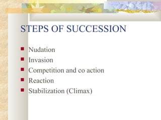 Ecological succession | PPT