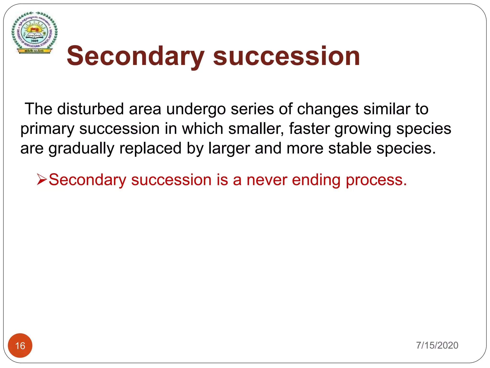 Ecological succession | PPTX