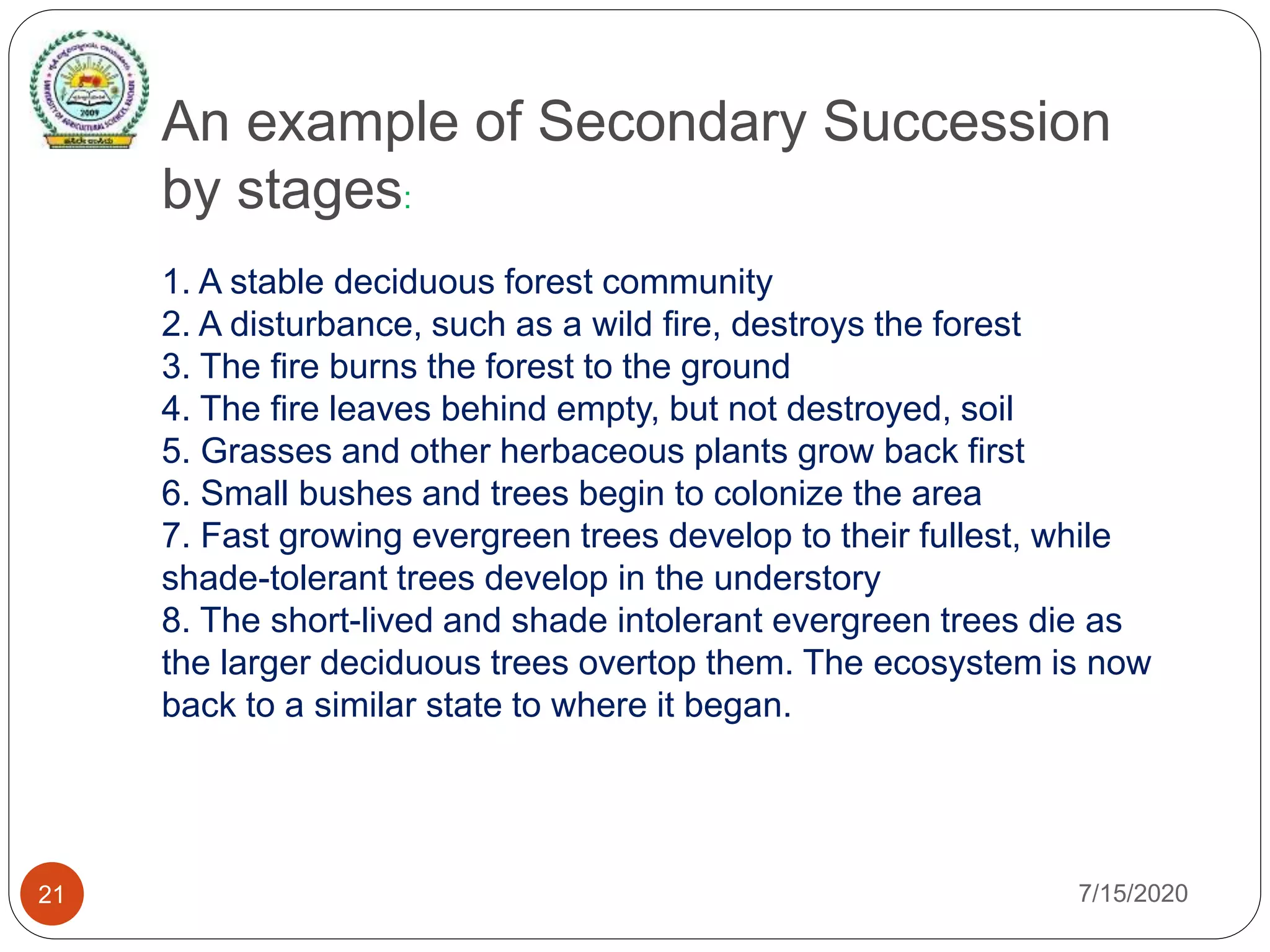 Ecological succession | PPTX