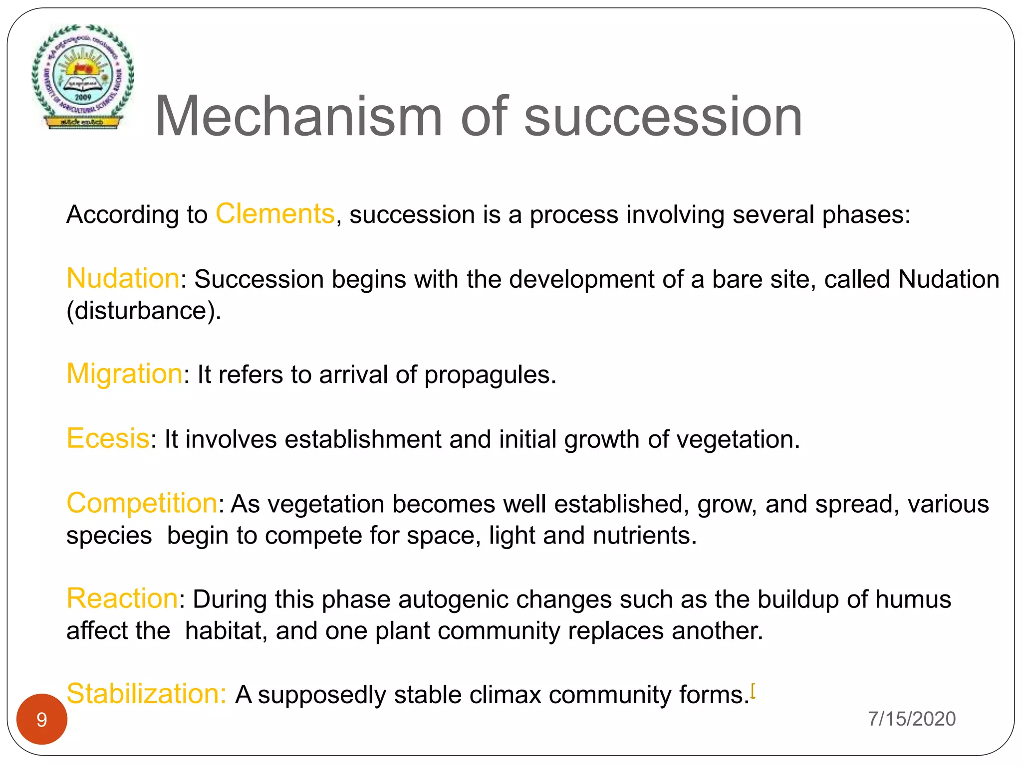 Ecological succession | PPTX
