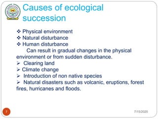 Ecological succession | PPTX