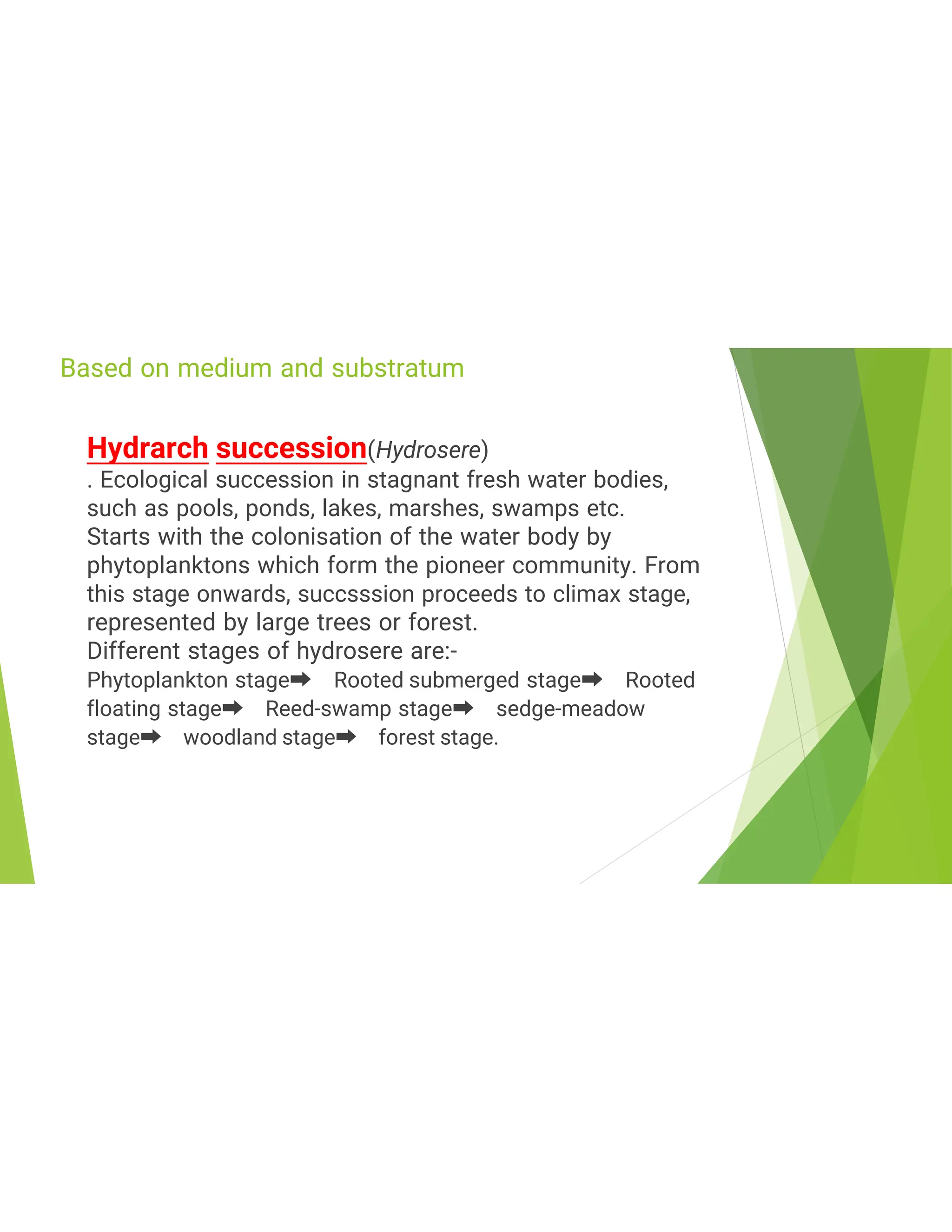 ecological succession Types , mechanism,communities | PDF