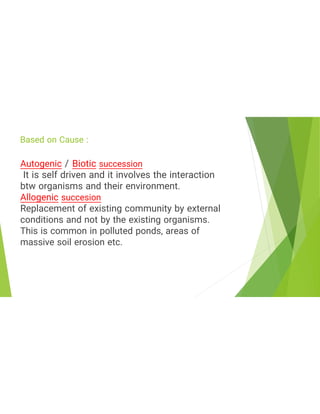 ecological succession Types , mechanism,communities | PDF