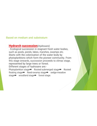 ecological succession Types , mechanism,communities | PDF