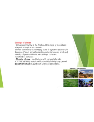 ecological succession Types , mechanism,communities | PDF