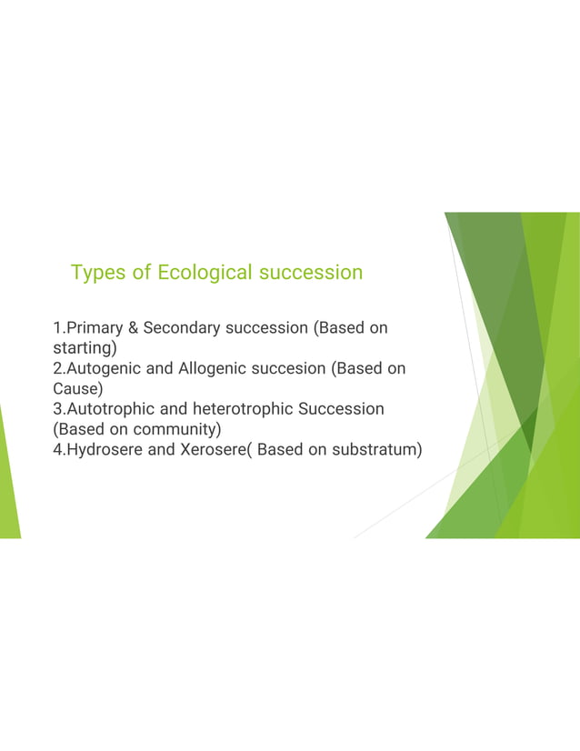 ecological succession Types , mechanism,communities | PDF