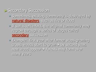 Ecological succession & cycles of matter | PPT