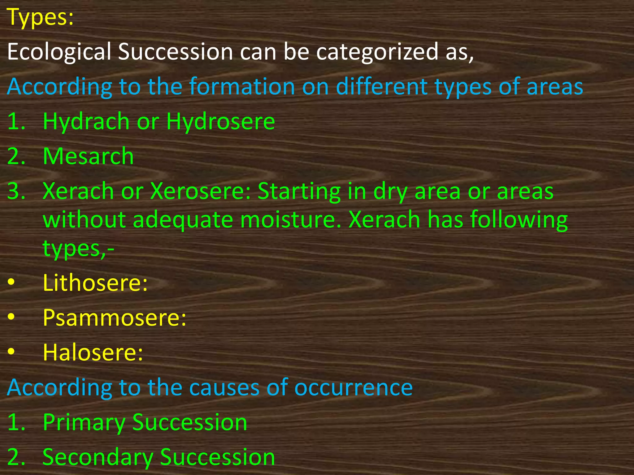 Ecological Succession & Ecological Pyramids | PPSX