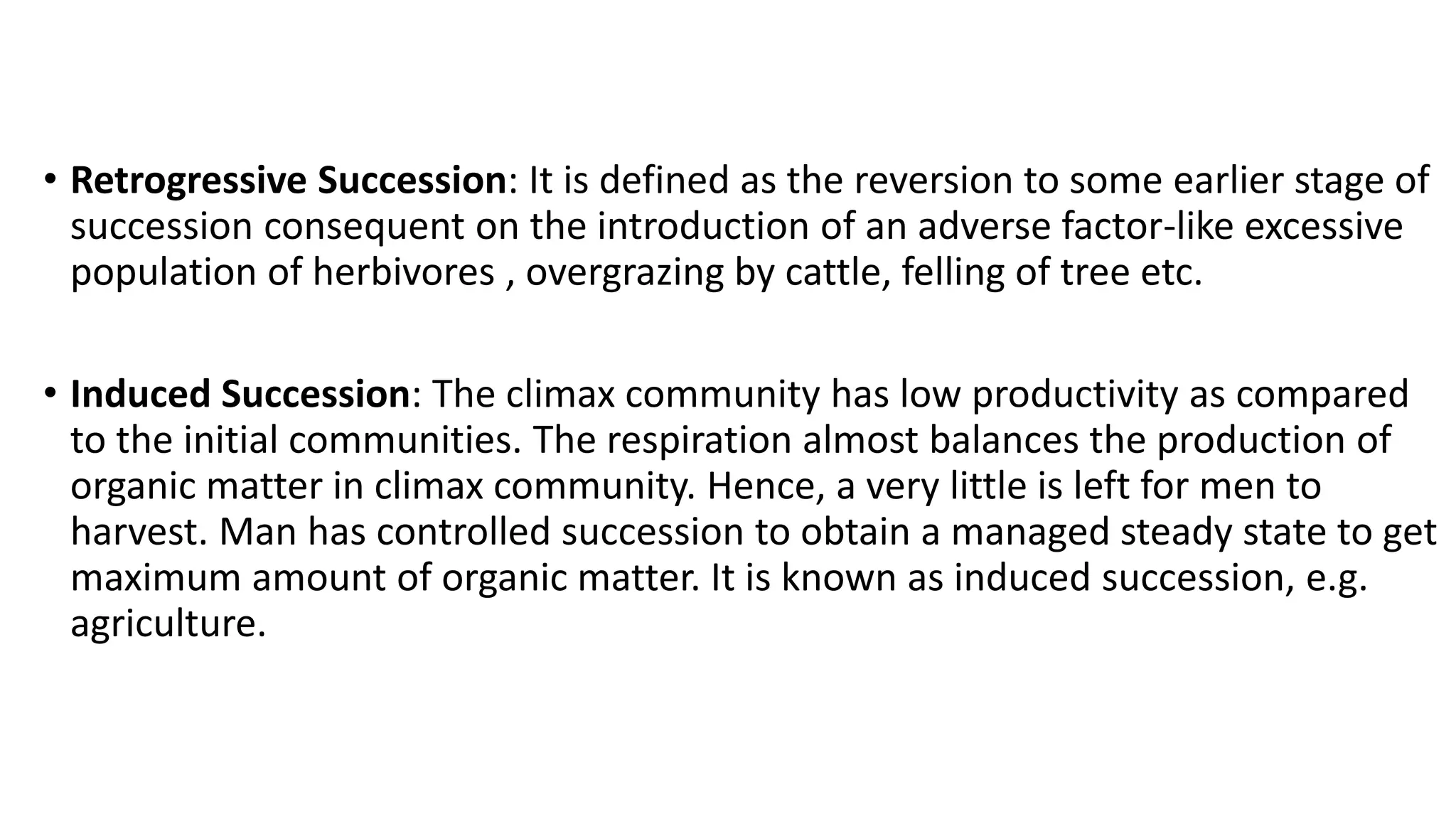 Ecological sucession,SUCESSION,HYDROXERE | PPTX